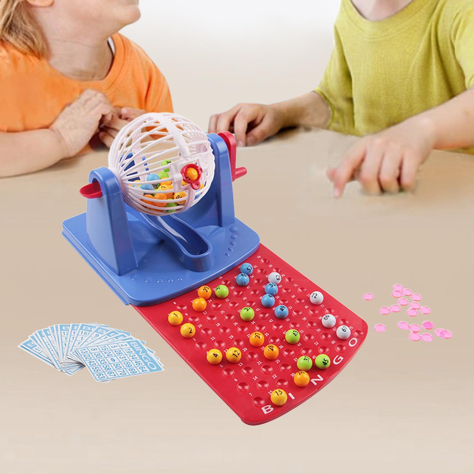 Traditional Bingo Game Reusable Bingo Machine Toy for Party Birthday ...