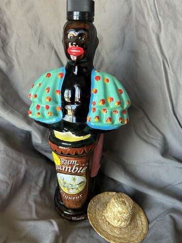 Rum Jumbie 12 Inch Empty Liquor Bottle With Straw Hat And Red Lips. | eBay