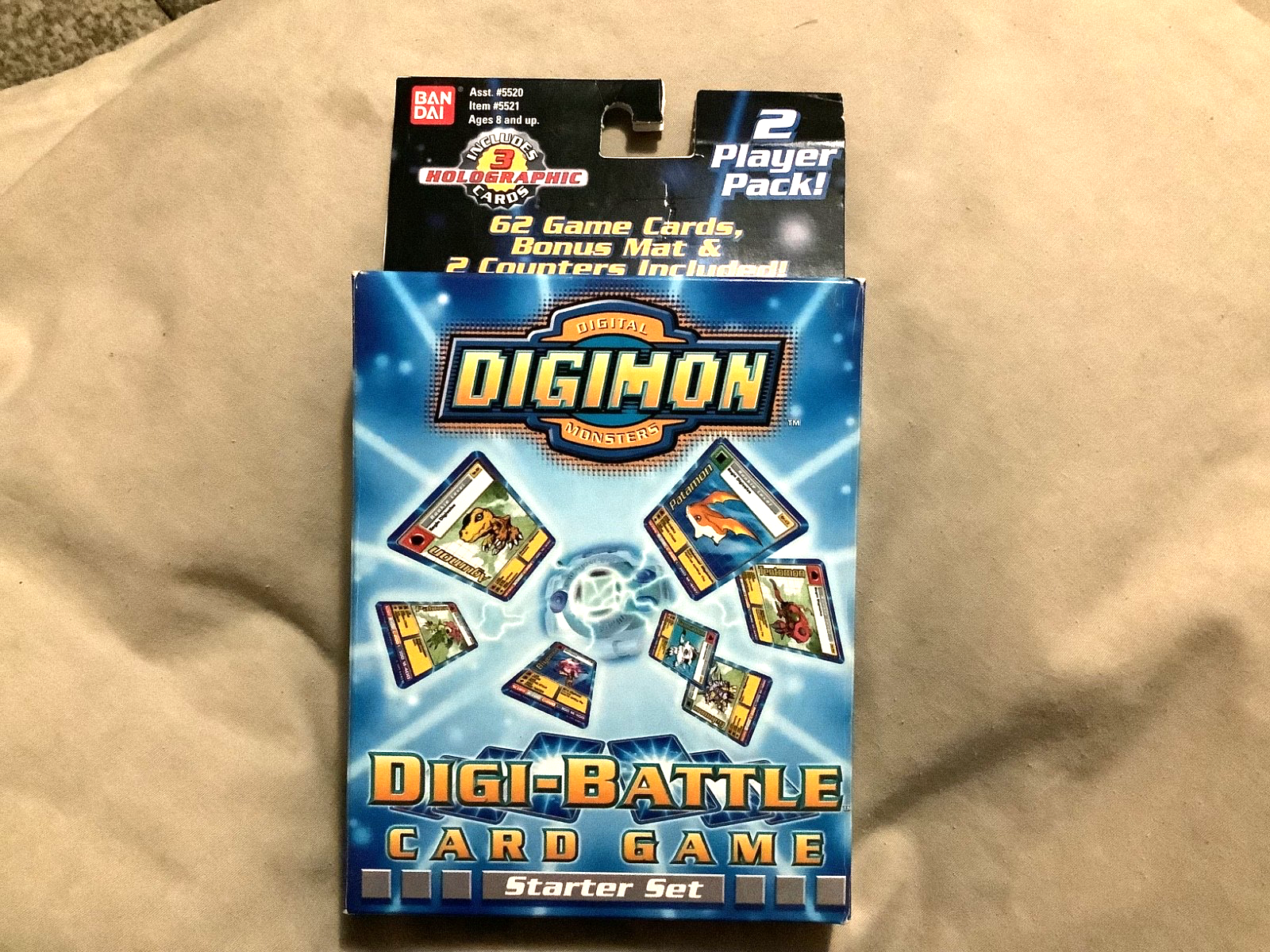 Digimon Digi-Battle Card 2 Player Starter Set Complete 62 Cards ...