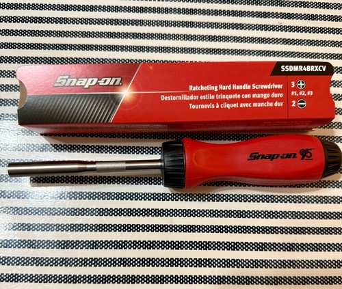 Snap On SSDMR4BRXCV 95th Anniversary Red Ratcheting Screwdriver with 5 ...