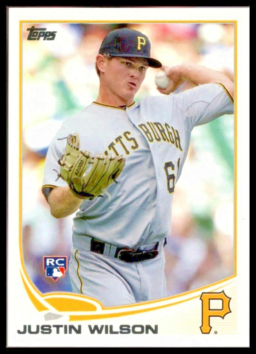 2013 TOPPS #481 JUSTIN WILSON ROOKIE CARD PITTSBURGH PIRATES/RC | eBay