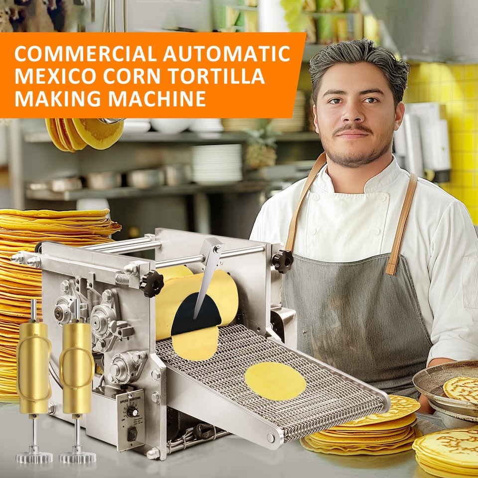 Electric Automatic Corn Tortilla Making Machine Mexican Chapati Tacos ...
