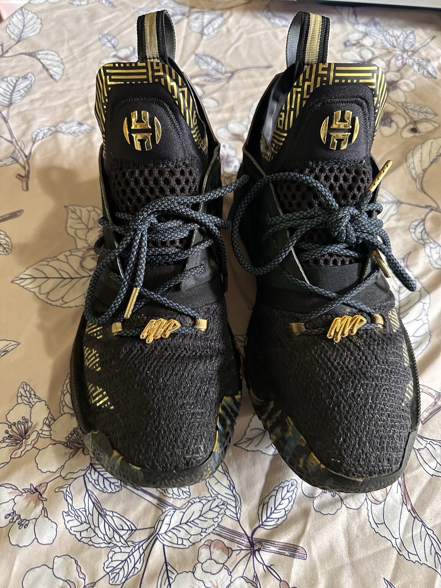 James Harden Shoes Black And Gold Adidas Harden Vol 6 Black Gold