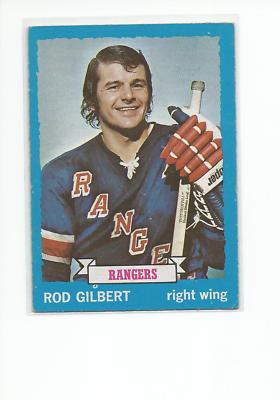 ROD GILBERT 1973-74 Topps Hockey card #88 New York Rangers EX | eBay