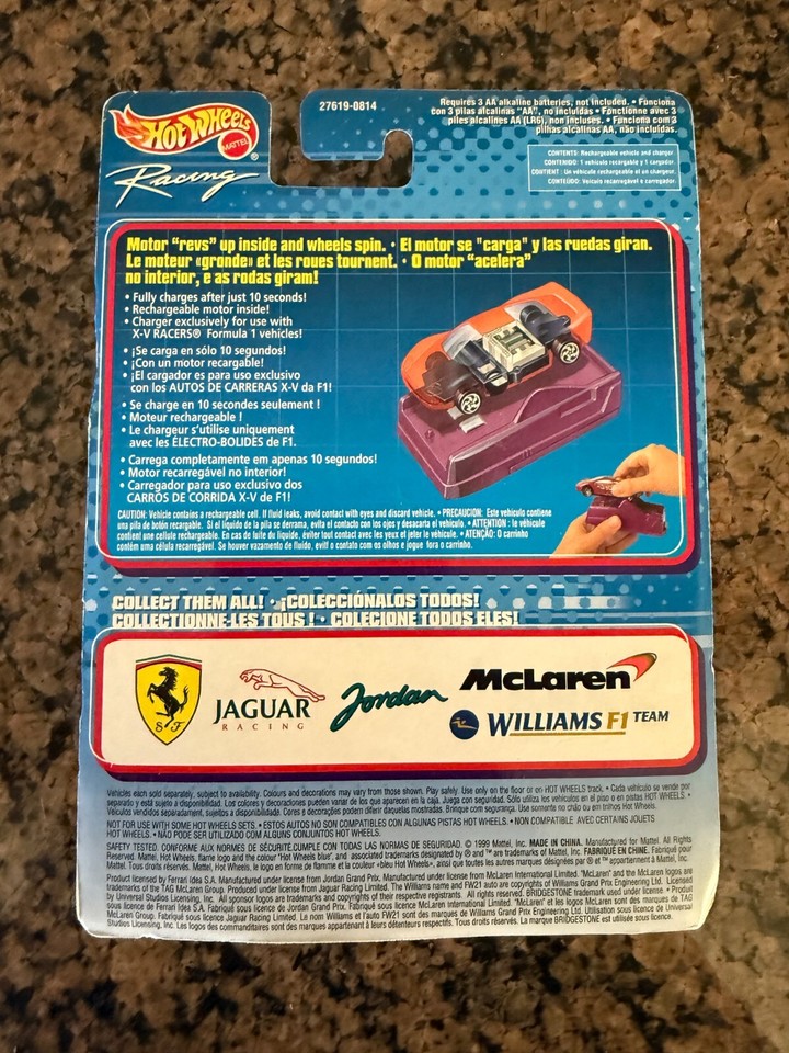 1/64 HOT WHEELS RACING X-V RACERS MOTORIZED CHARGER F1 FORMULA 1 BUZZIN HORNETS | eBay