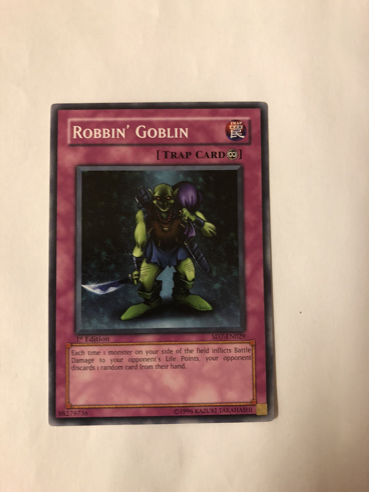Robbin' Goblin | SD7-EN029 | 1st Edition | NM Never Played | YuGiOh ...
