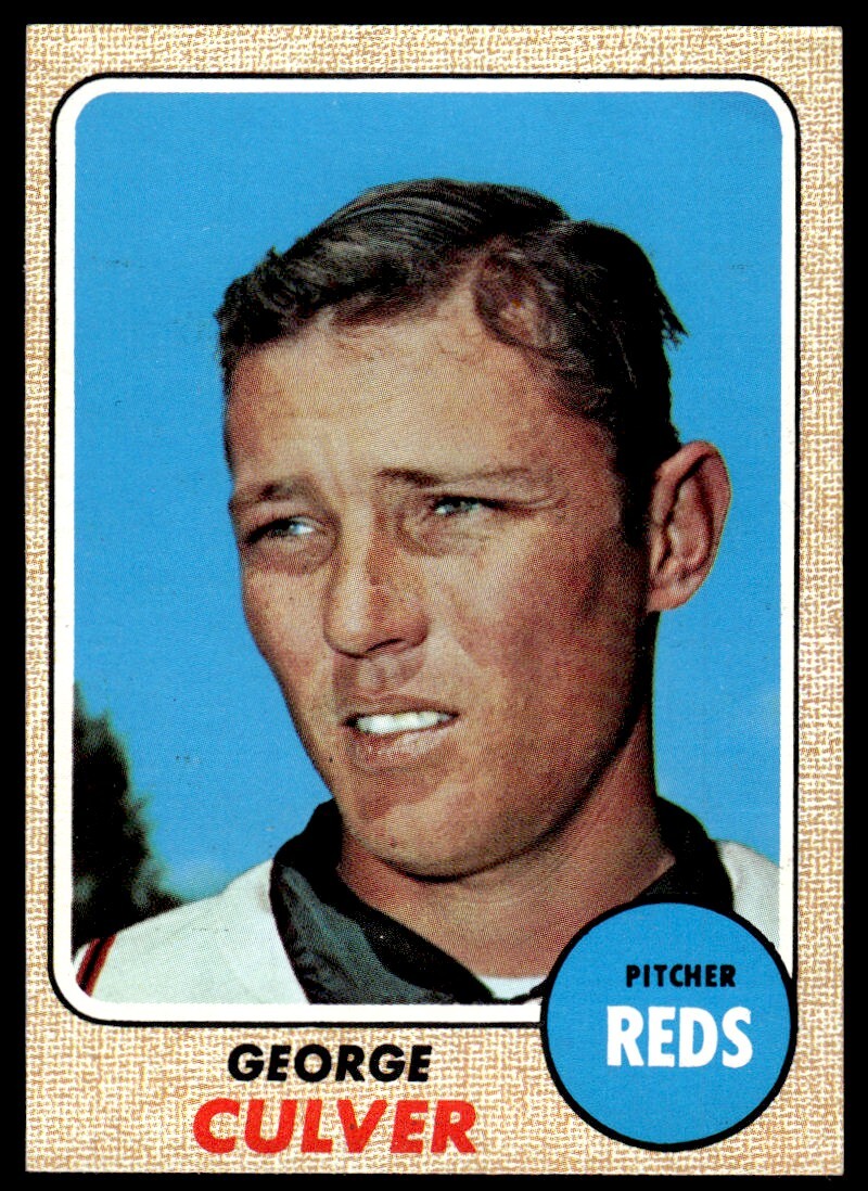 1968 Topps George Culver Cincinnati Reds #319 | eBay