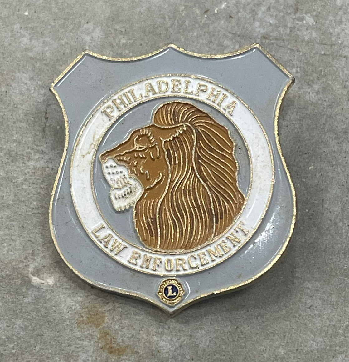 Vintage Lions Club - Philadelphia Law Enforcement Pin Enamel Lion 1.25 ...