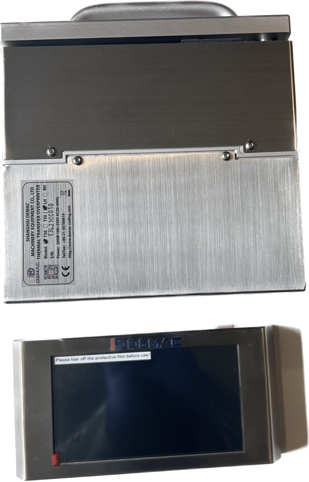 DEMAC T30-LH Transfer Thermal Overprinter/ TTO Printer in 32mm Left ...