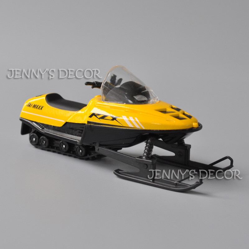 1:24 Scale Diecast Model Toys Snowmobile Snow Bike Miniature Replica | eBay