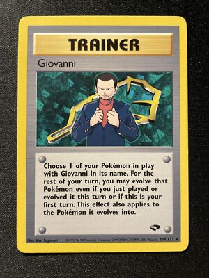 NM Pokemon GIOVANNI GYM CHALLENGE 104/132 RARE - .99 Combined Shipping ...