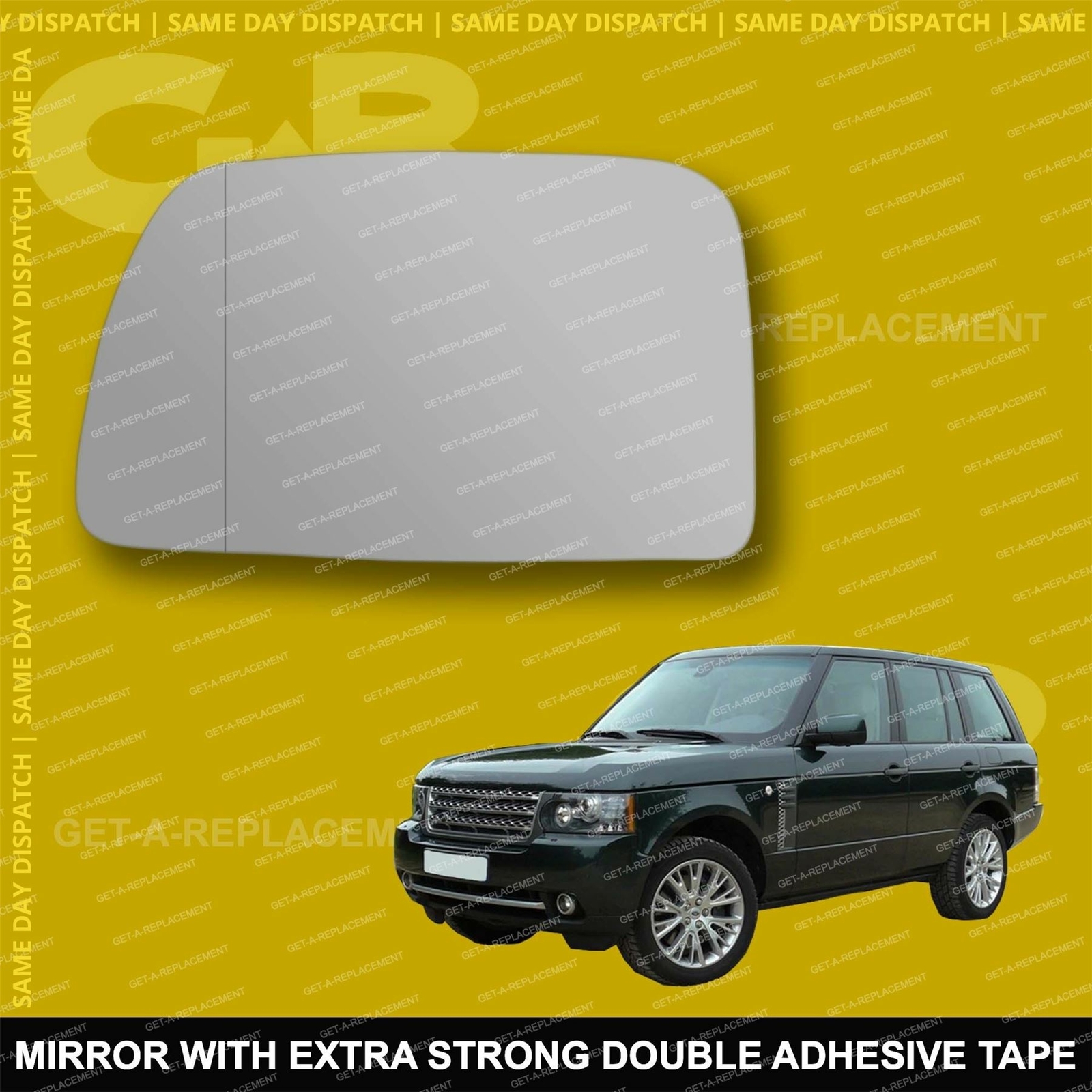 For Land Rover Range Rover wing mirror glass 02-04 Left side with Blind ...
