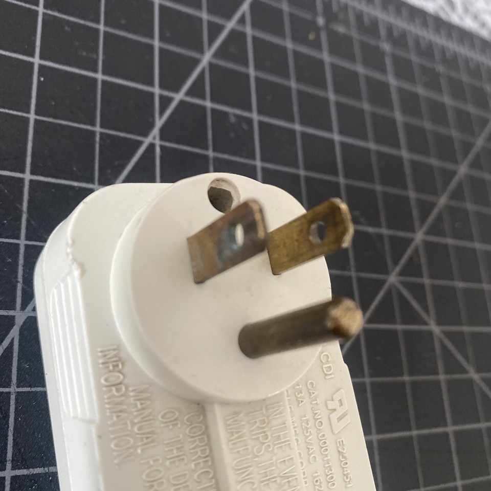 LCDI E250451 Power Cord Plug 13A for A/C Air Conditioner 125vac ELEMFG ...