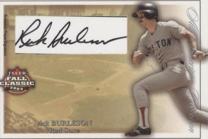 2003 Fleer Fall Classic - All-American Collection Rick Burleson #AAA/RB ...