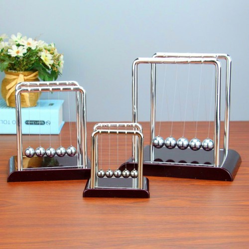 Newtons Cradle Steel Balance Ball Physics Science Pendulum Desk Toy ...