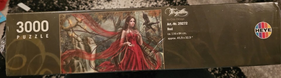 Heye 3000 Piece Puzzle "Red" By Cris Ortega Art.-Nr. 29272 Forgotten ...