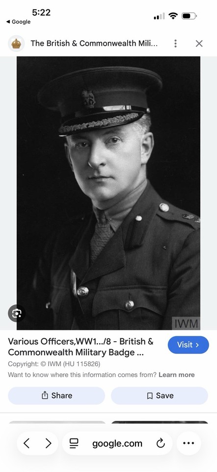 Canada CEF Portrait Of Lt Col J. Elliot Holmes, Aide de camp CEF | eBay