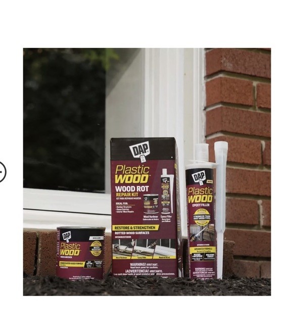 Dap Natural Plastic Wood Rot Repair Kit DAP Wood Hardener Epoxy Filler ...