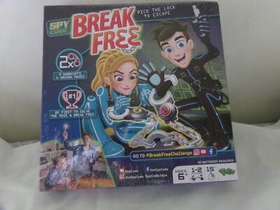 NIB Spy Code Break Free Challenge Game Pick The Lock to Escape Age 6 ...