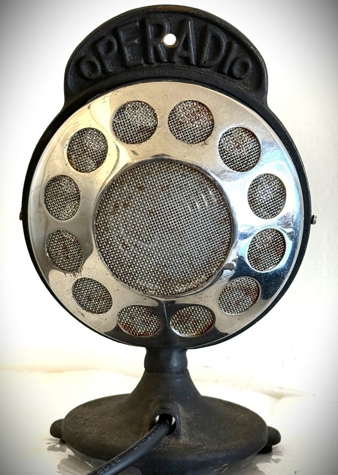 Rare 1920’s Universal “Operadio” working carbon microphone, w/power ...