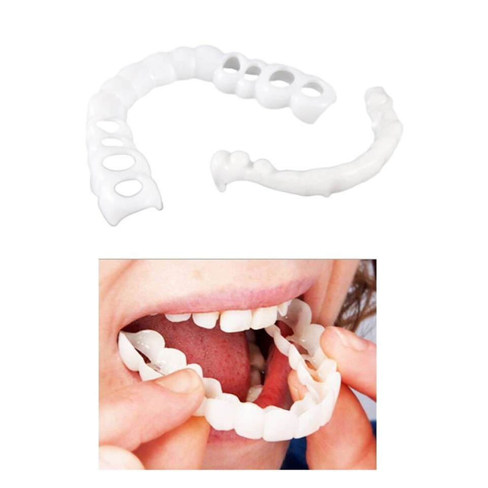 Soft Silicone Flex Upper Cosmetic Teeth Cover Veneers Instant Comfort ...