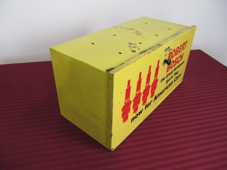 Vintage German Bosch Spark Plug Storage Cabinet | eBay