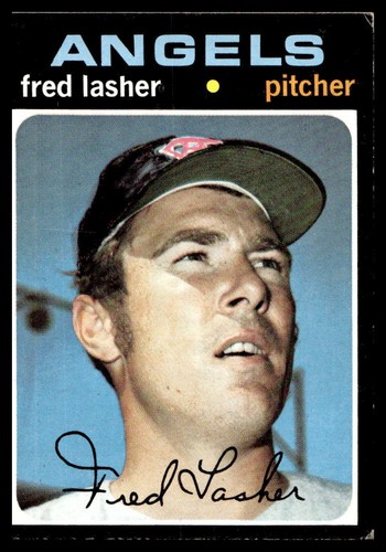 1971 Topps #707 Fred Lasher California Angels VG-VGEX Crease | eBay