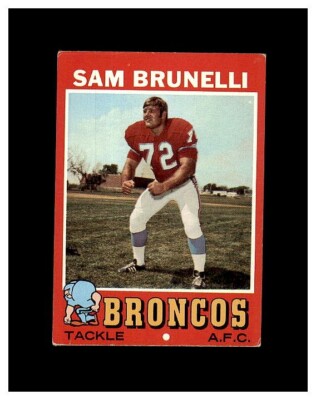 1971 Topps Football #185 Sam Brunelli Denver Broncos | eBay