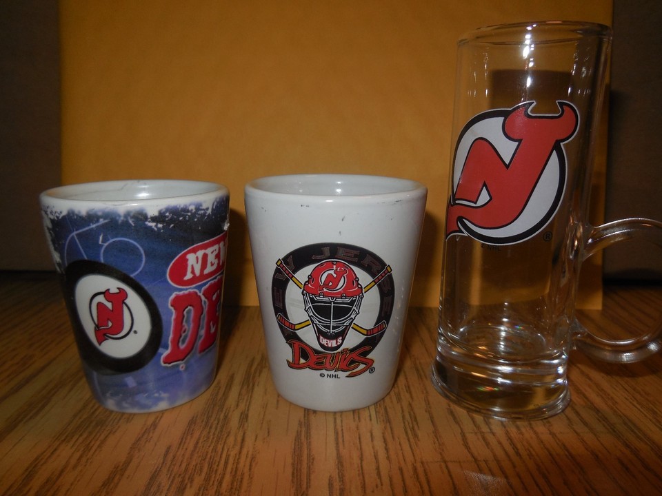 3 new jersey devils shot glasses | eBay
