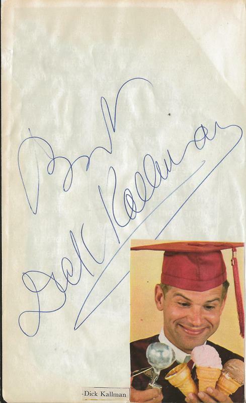 Dick Kallman Signed 4.25x7 Vintage Album Page Batman Little Louie ...