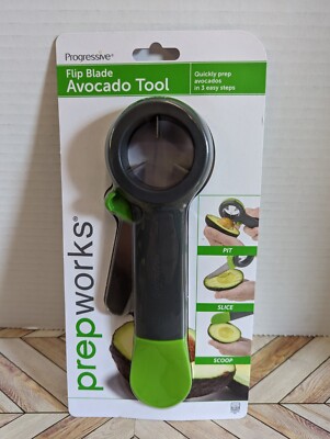 Progressive Prep Works - Flip Blade Avocado Tool - Pit Slice Scoop ...