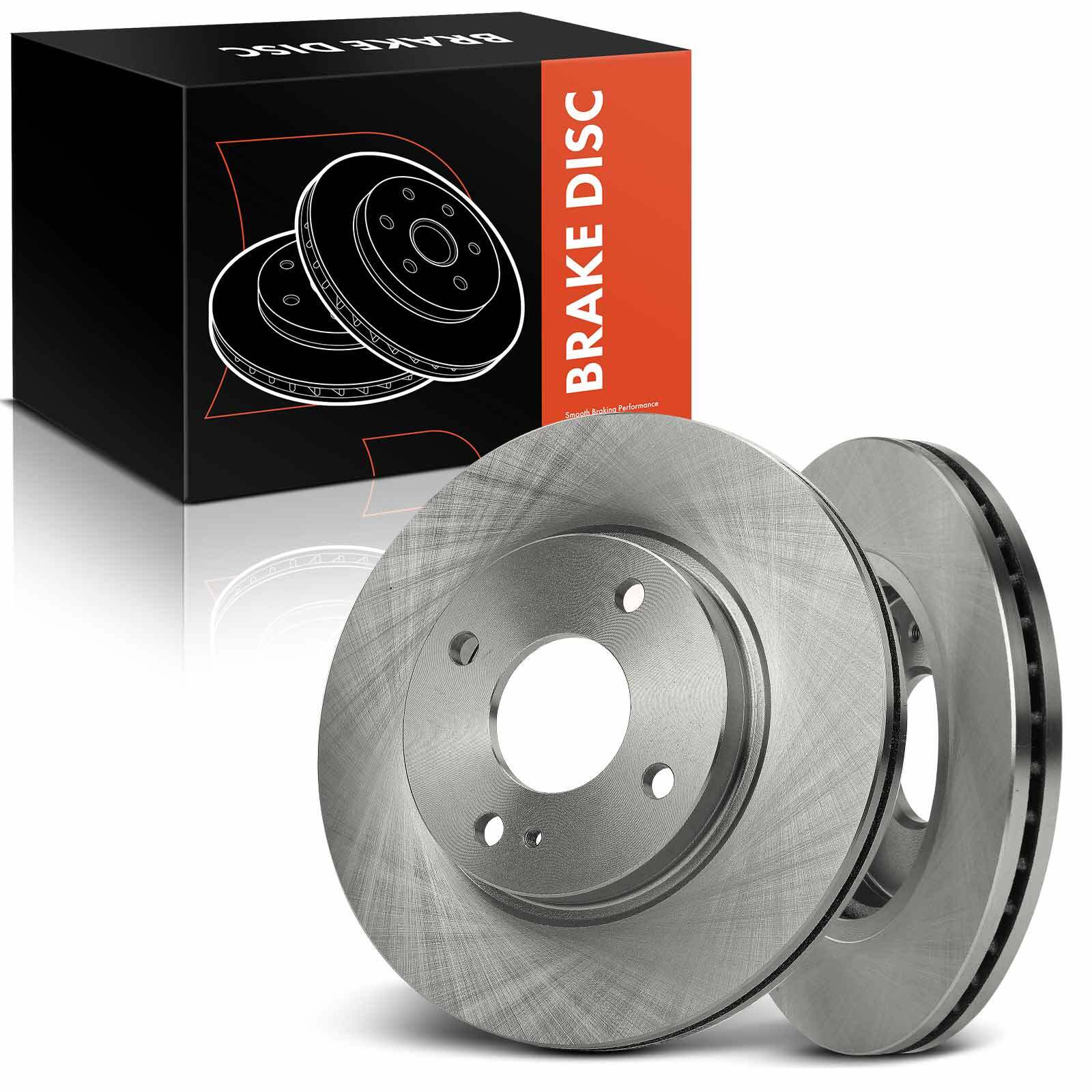 2pcs Disc Brake Rotors for Ford Fiesta 2011-2019 BRRF209 Front Left ...