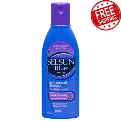 Selsun Blue Deep Cleansing Anti Dandruff Healthy Hair Shampoo 200ml ...