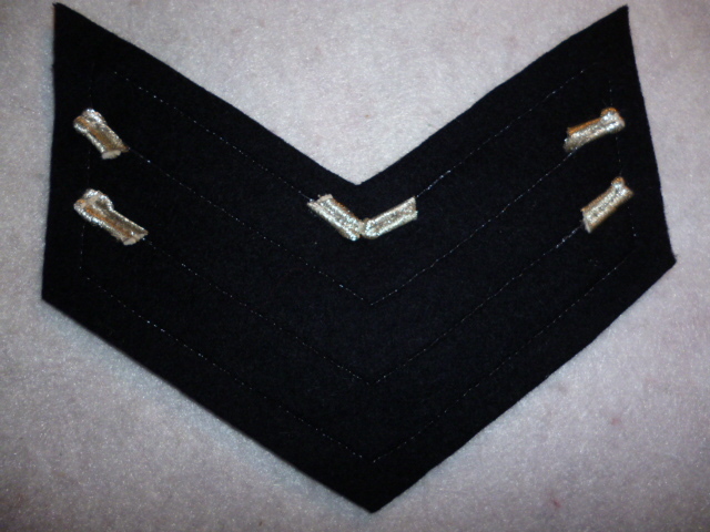 British Army - Sergeant's Rank Chevrons - The Honourable Artillery ...