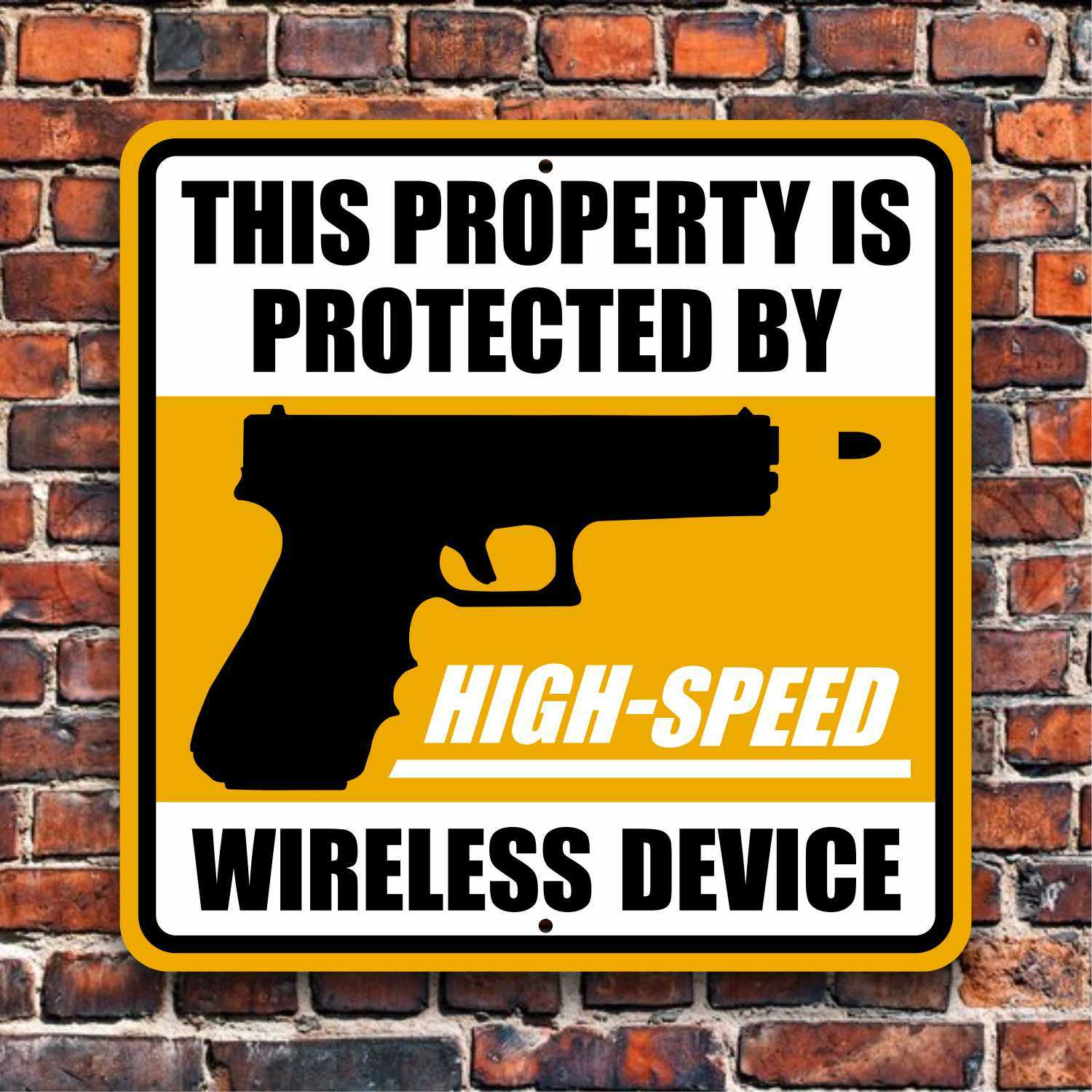 Unique Home Security Plaque - 2nd Amendment - Gun Warning Sign - G19 ...