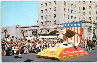 Postcard AZ Phoenix Arizona Eagle Parade Float Championship Rodeo ...