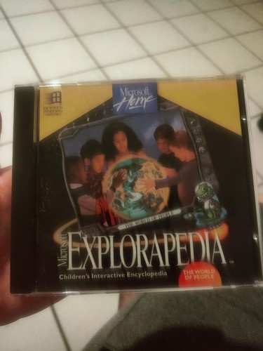 Microsoft Explorapedia The World of People CD-ROM Vintage Computing ...