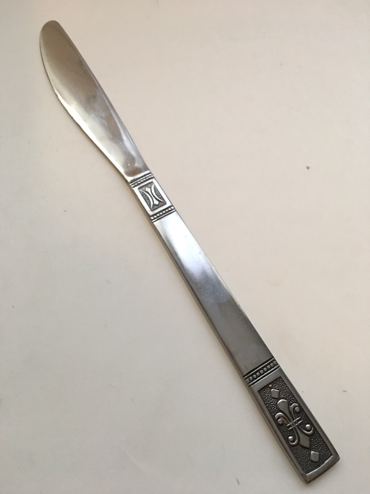 Interpur Japan Stainless Black Accent Scroll CORTINA Dinner Knife 8.75 ...