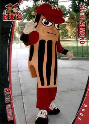 2008 Modesto Nuts Grandstand #29 Al The Almond MASCOT - NM Baseball ...