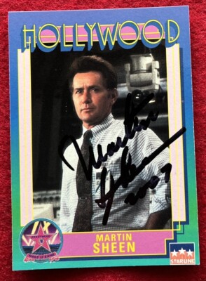 1991 MARTIN SHEEN HOLLYWOOD WALK OF FAME #32 SIGNED STARLINE INC ...