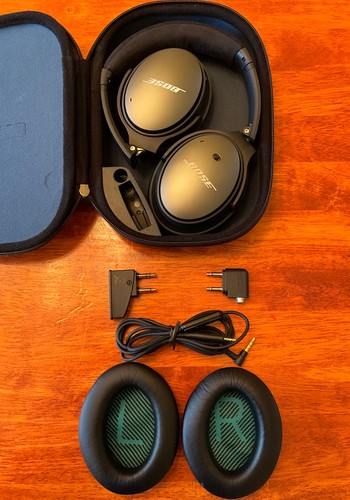Bose QuietComfort QC25 Noise Canceling Wired Headphones w/ extra ...