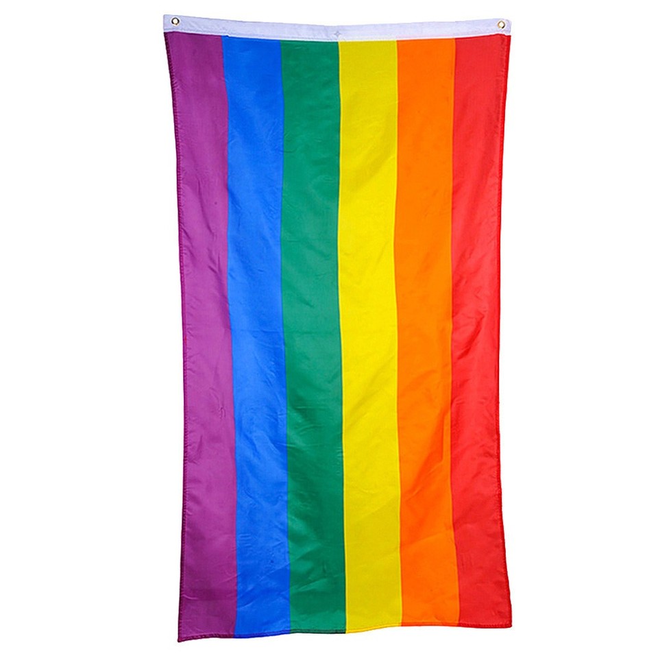 60 x 90 cm Rainbow Flag Large Polyester LGBT Pride Flag for Party ...