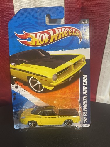 Hot Wheels '70 Plymouth Aar Cuda Yellow Muscle Mania 2/10 2010 ...