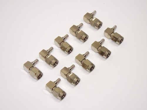 10pcs RF Connector SMA Male Teflon Insulation Gold Pin Nickel Plated ...