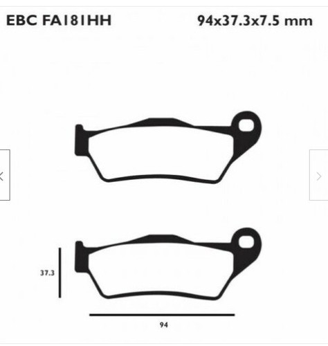 FITS KTM 950 Adventure/S 2004-2006 UPRATED EBC Rear Disc Brake Pads ...