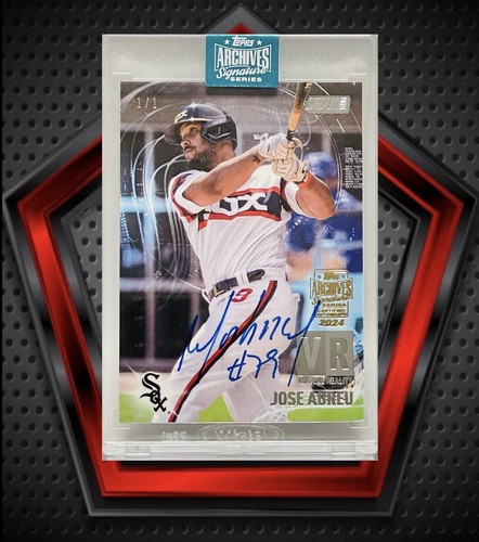 Jose Abreu *1/1* Auto 2024 Topps Archives Signature 21’ Stadium Club # ...