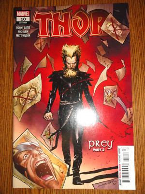 Thor #10 Coipel A Cover NM Prey Part 2 Key Don Blake 1st Print Cates ...