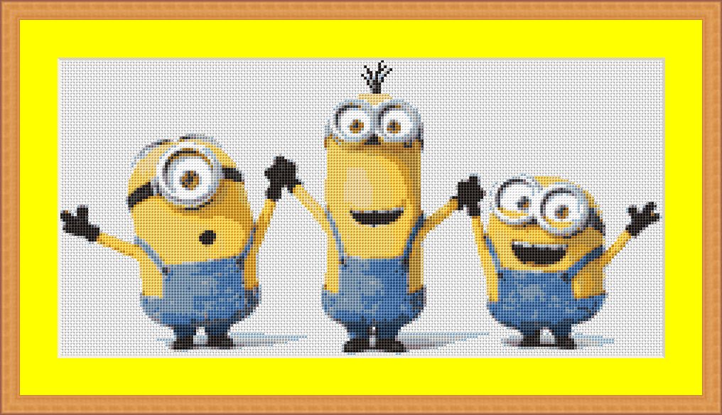 Minion Cross Stitch Pattern OH MY...you Can Make This One Yourself!!