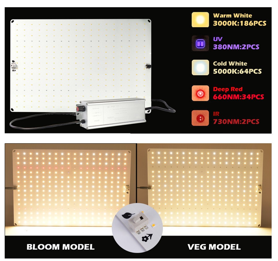 Dimmable 3000W Watt LED Grow Light Full Spectrum Lamp for Plants ...