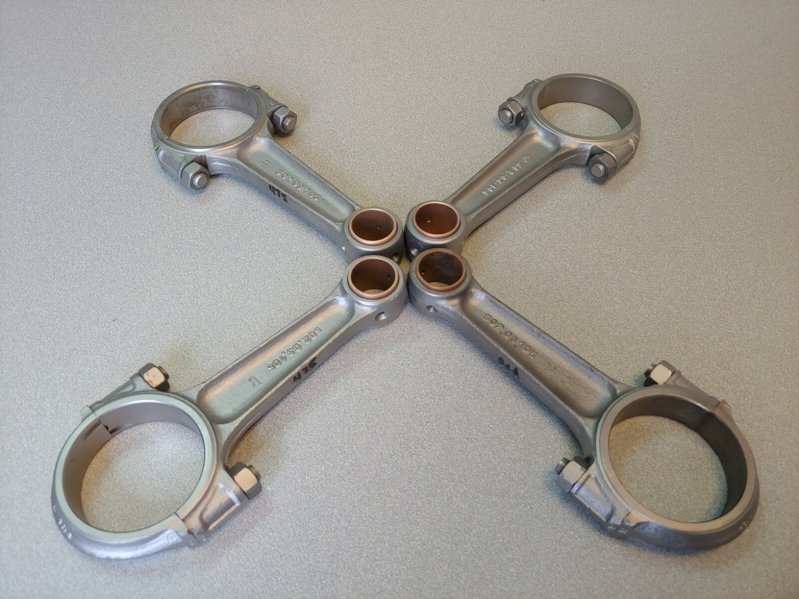 EXCELLENT SET OF 4 USED ORIGINAL PORSCHE 356 356A EARLY 502 CONNECTING ...